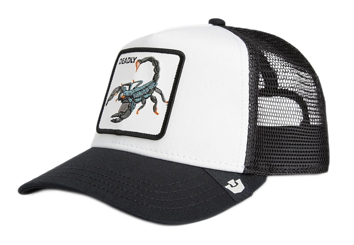 Goorin 'Deadly' Trucker Style Baseball Cap in Dust/Void (White/Black ...