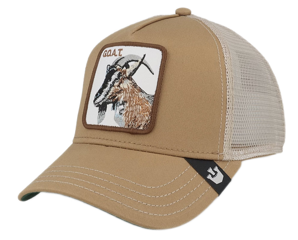 Goorin 'Goat' Trucker Style Baseball Cap in Khaki – Grand Hatters
