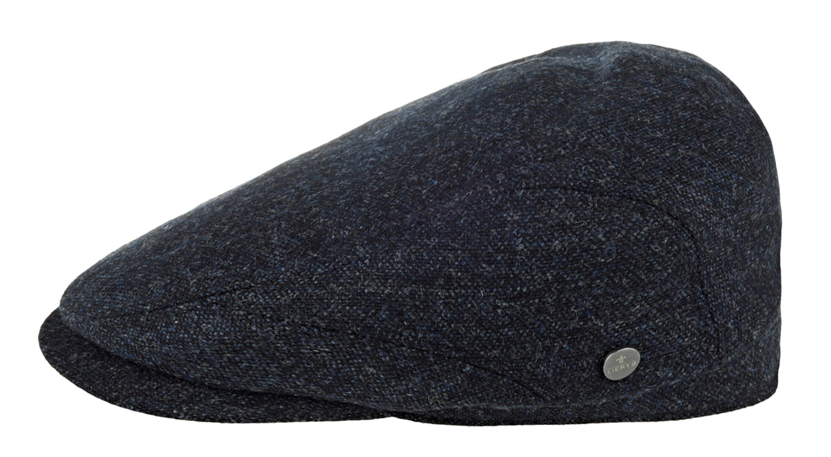 Lierys Textured Wool Drivers style flat cap in Navy – Grand Hatters
