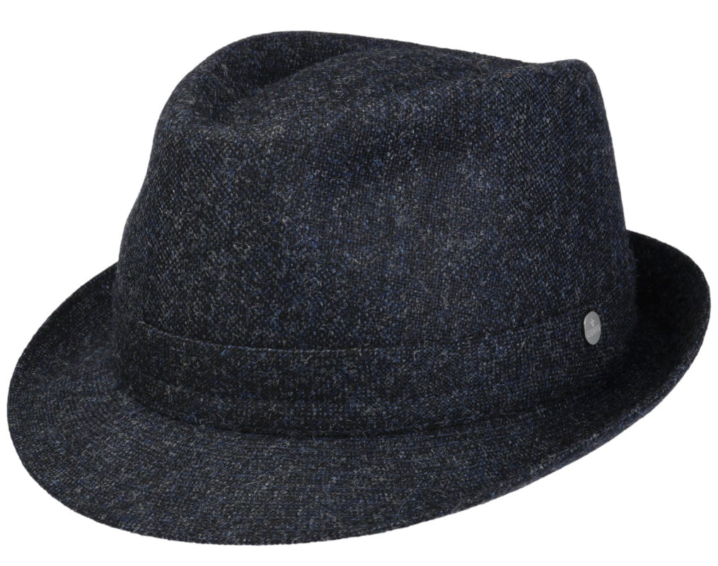 Lierys Wool low profile crown casual Trilby hat in Navy – Grand Hatters