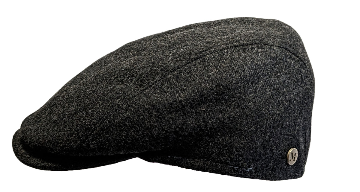 M Flechet Wool blend dark Grey flat cap – Grand Hatters
