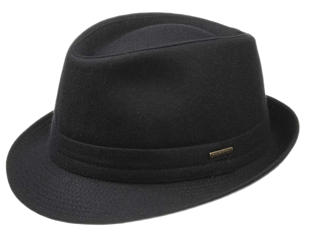 Stetson Virgin Wool blend Semi-casual Black Trilby hat – Grand Hatters