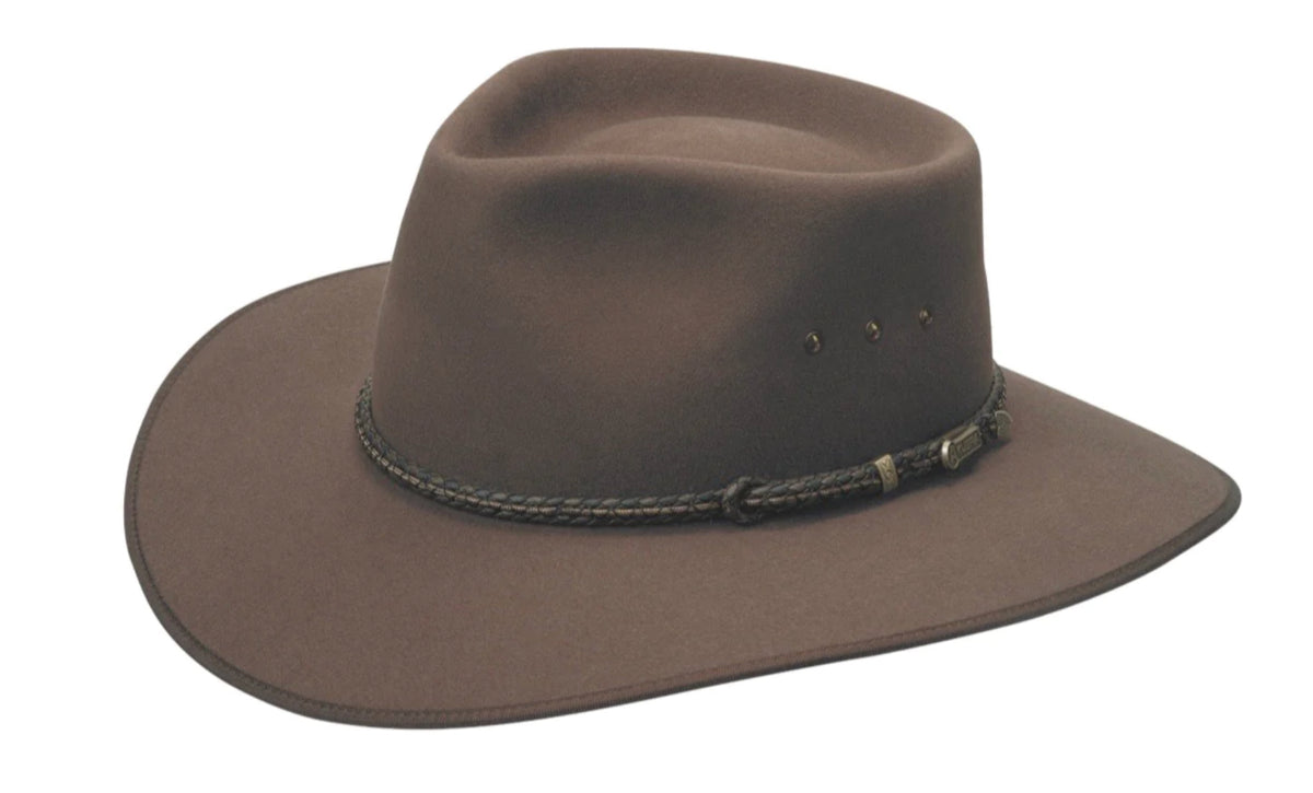 Akubra 'Cattleman' Outback hat in Fawn – Grand Hatters