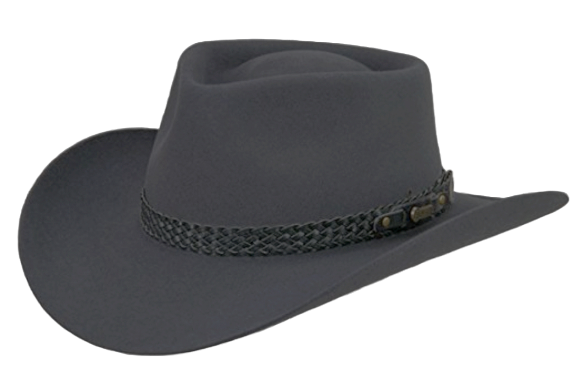 Akubra 'Stockman' Outback in Glen Grey – Grand Hatters