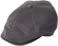 Failsworth Hudson Cotton Charcoal/Clay Baker boy cap – Grand Hatters