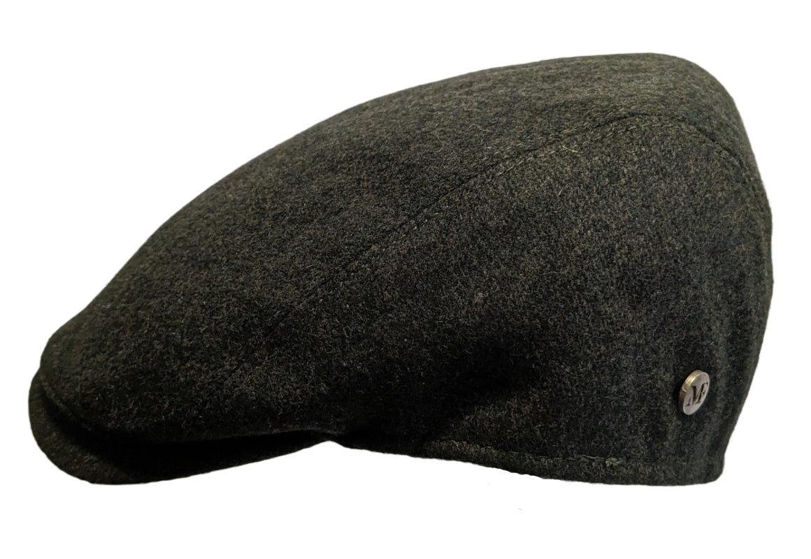 M Flechet Wool blend Brown marl flat cap – Grand Hatters