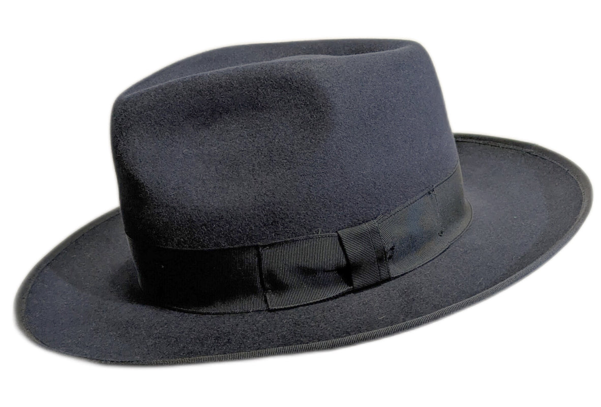 Magill 'Johnny D' Prestige fur felt Midnight Blue Fedora hat – Grand ...