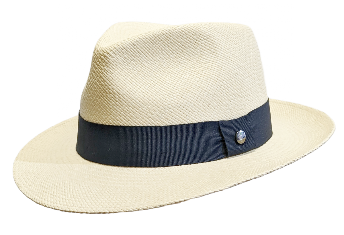 Vintimilla Grade 4 Natural Panama hat with Black band – Grand Hatters